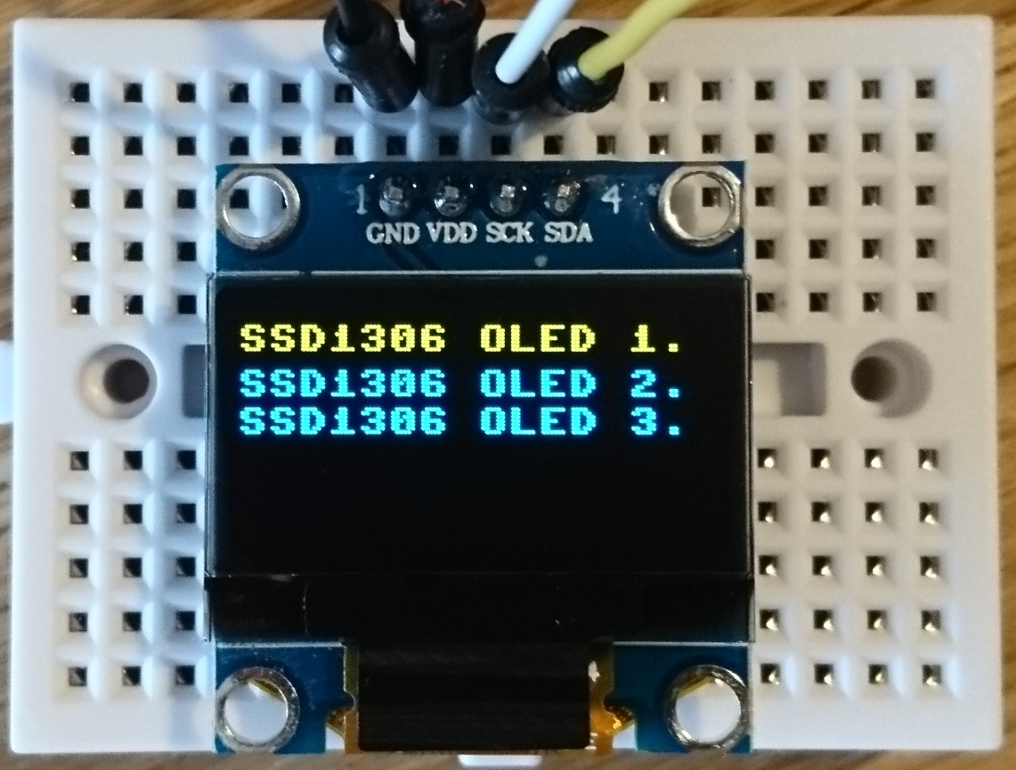 MicroPythonでSSD1306 OLEDディスプレイを使ってみる | e-DIYで行こう!